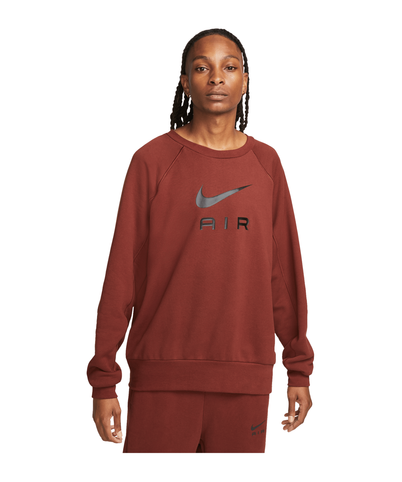 Nike Air FT Crew Sweatshirt Braun Schwarz F217 | 4XL | 10240639.4108