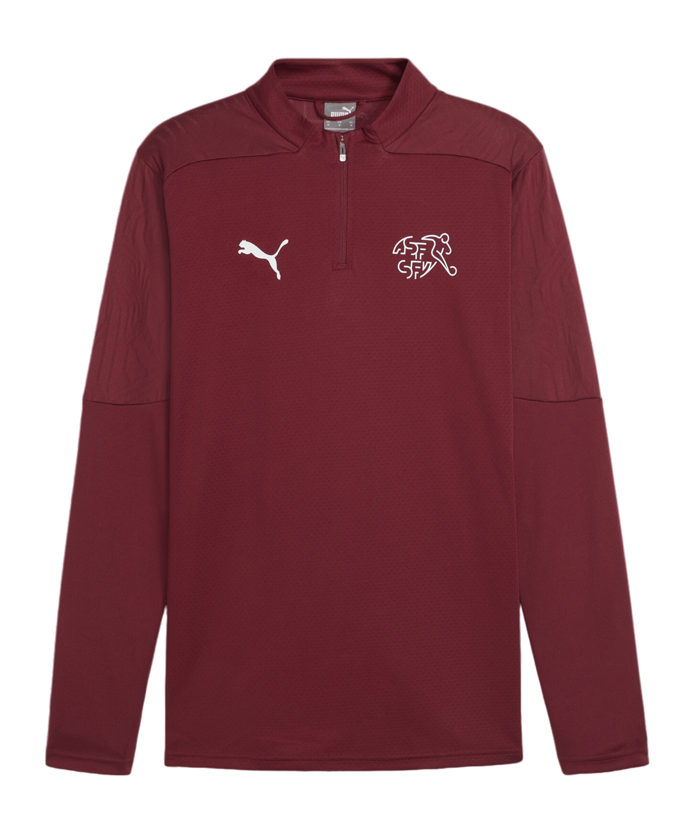 PUMA Schweiz Halfzip Sweatshirt EM 2024 Rot F08 | 3XL | 10288496.297