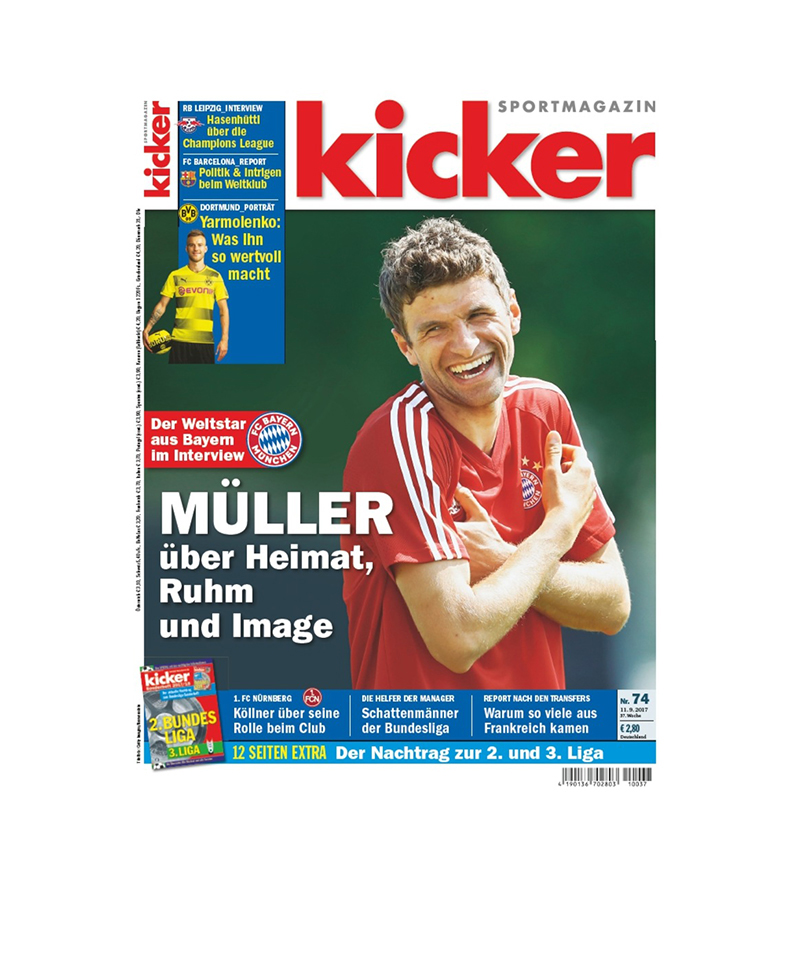 kicker Ausgabe 074/2017 vom 11.09.2017 | Merchandising - Zeitschriften