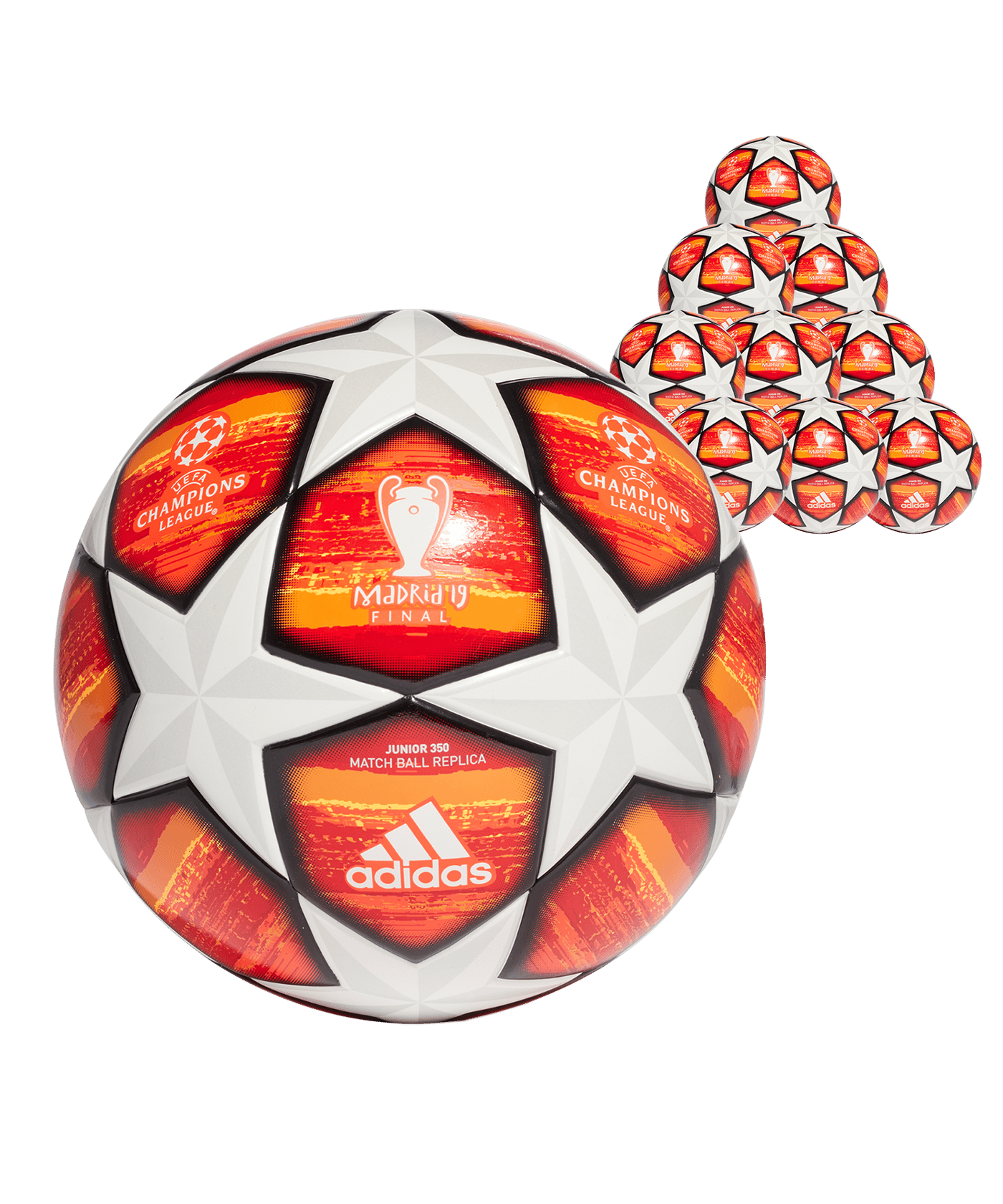 adidas Finale 10x Lightball 350 Gramm Gr.5 Weiss | Equipment | Fussball