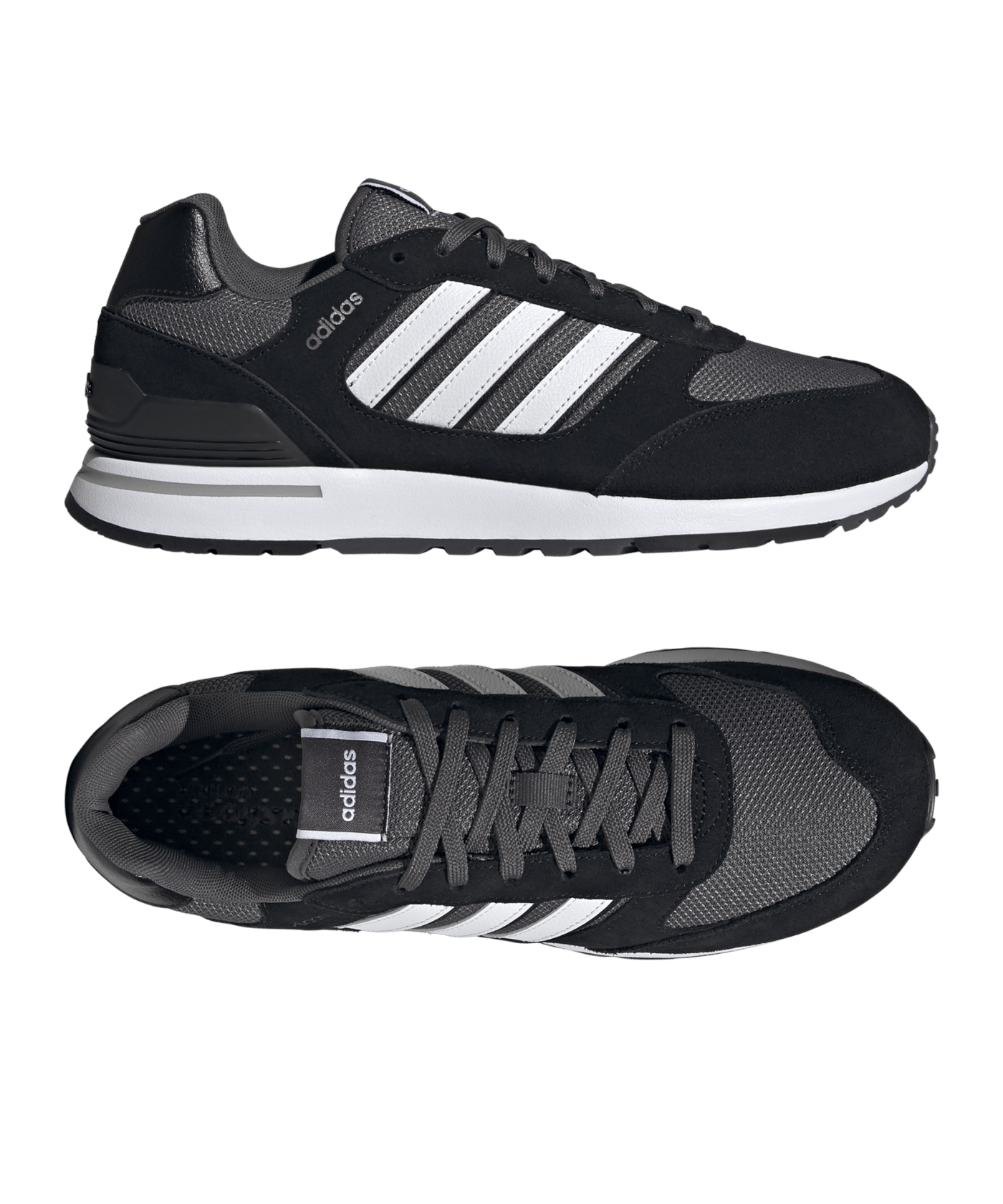 adidas Run 80s Running Noir Blanc | Style de vie | Chaussure de loisirs