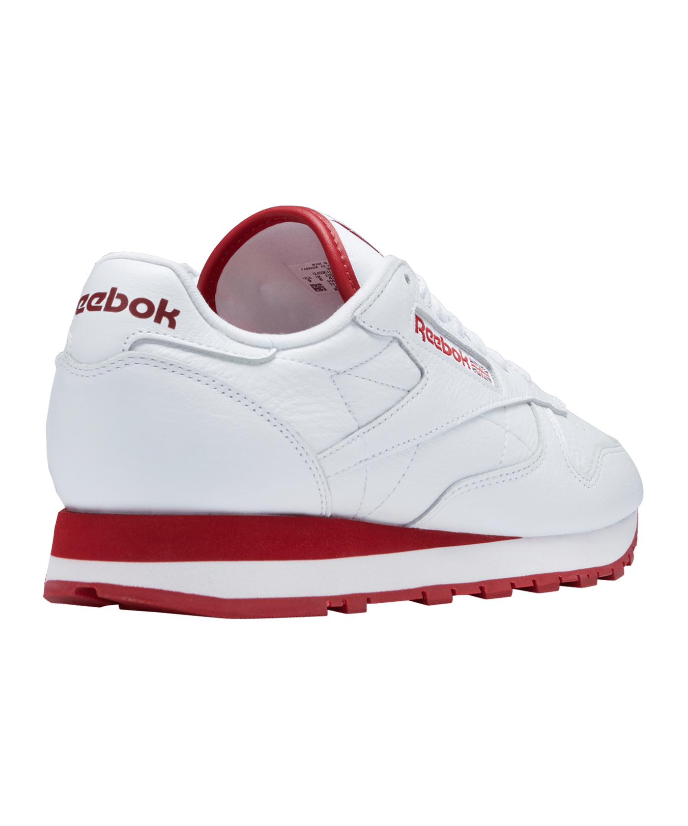 Reebok Classic Leather Weiss Rot | Lifestyle | Freizeitschuh