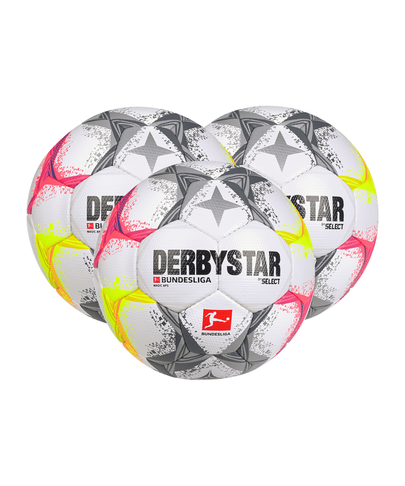 Derbystar Bundesliga Magic APS v22 3x Gr.5 Spielball 2022/2023 Weiss ...