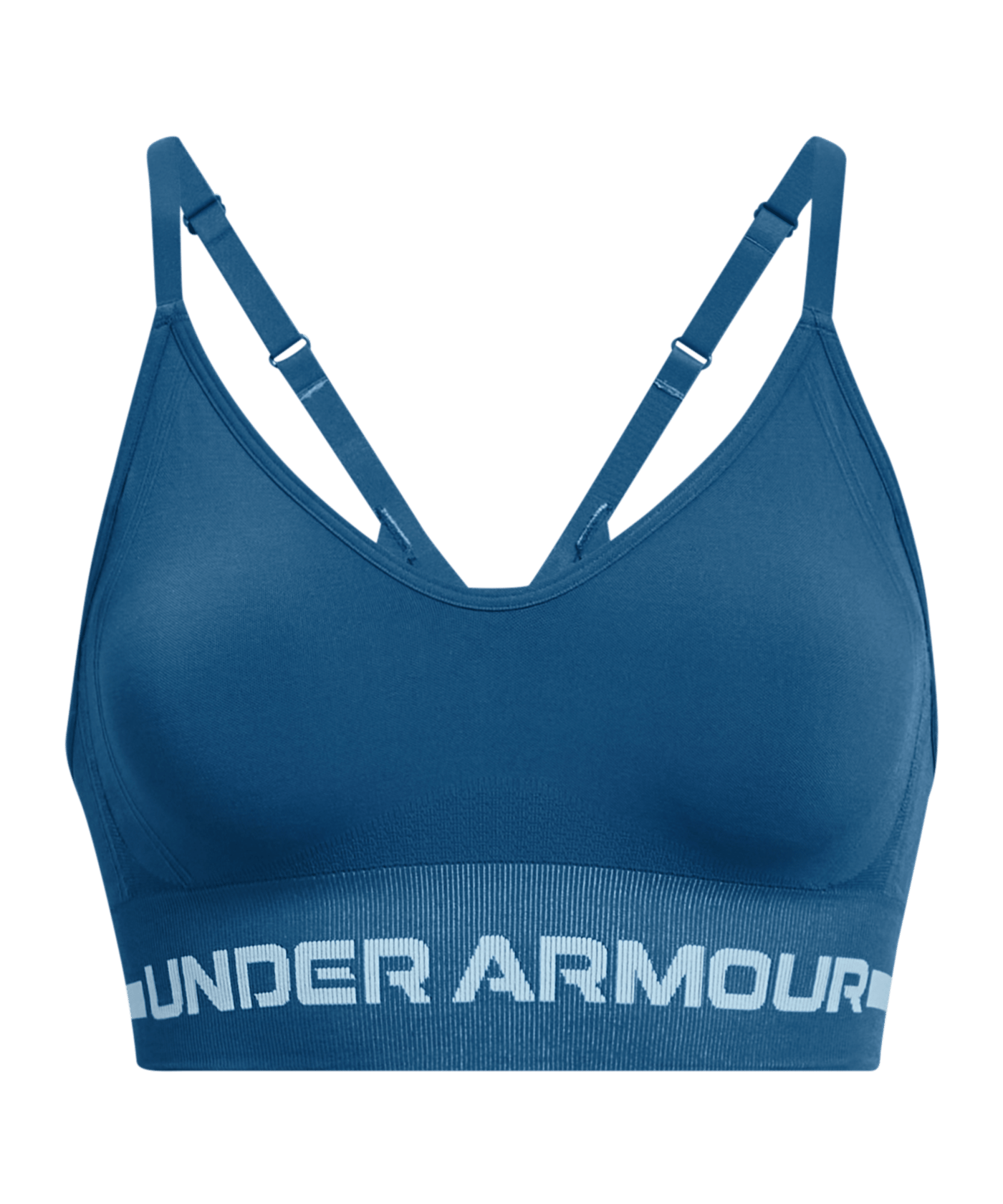 Under Armour Soutien-gorge de sport long bas pour femmes Bleu F426 ...
