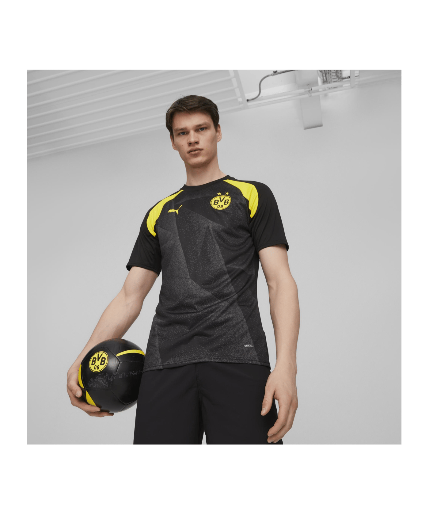 PUMA BVB Dortmund Prematch Shirt 2023/2024 Schwarz F01 | Fan-Shop | Replica