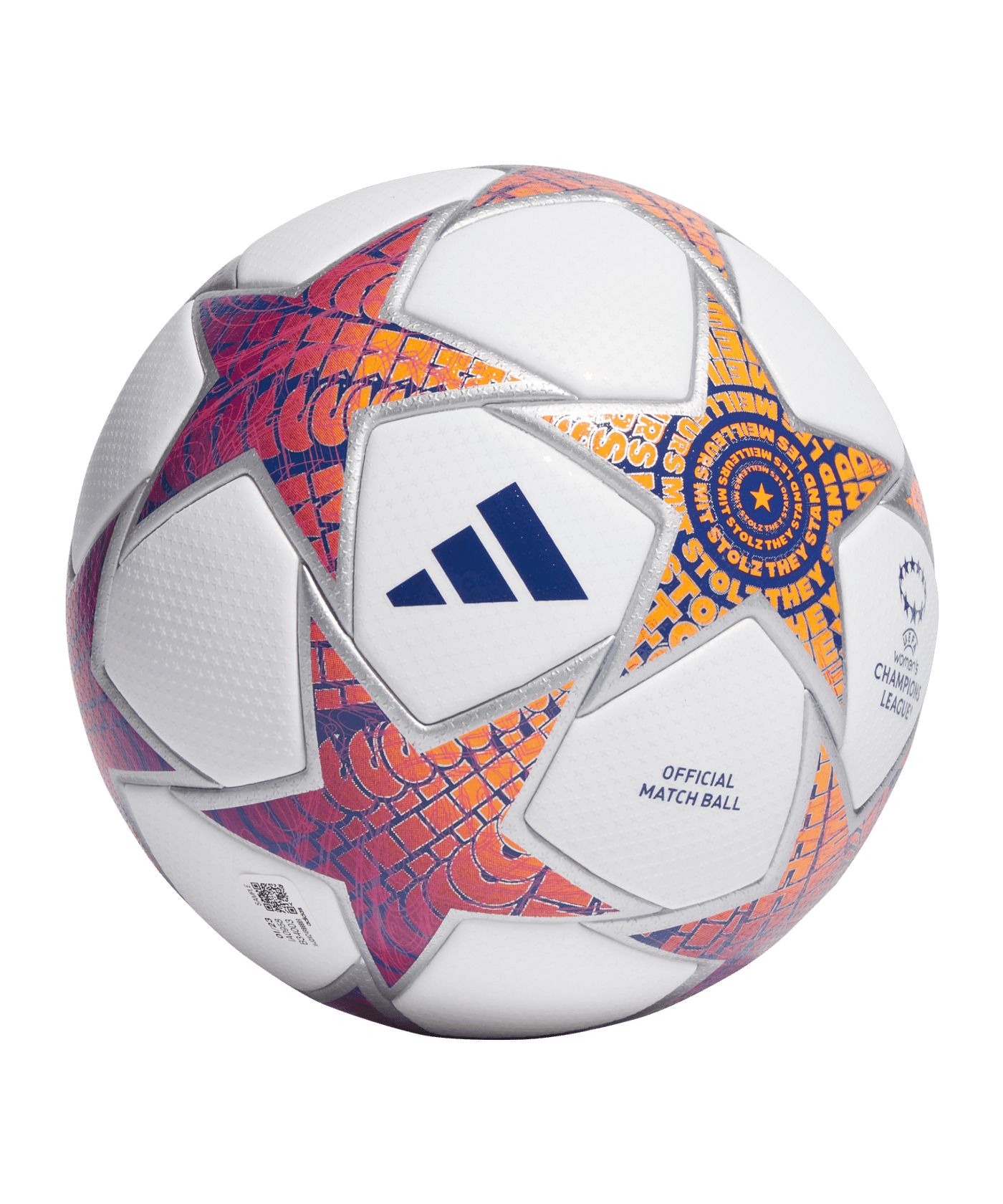 adidas UWCL Pro Ball d'entraînement Blanc Argent Rose | Équipement ...