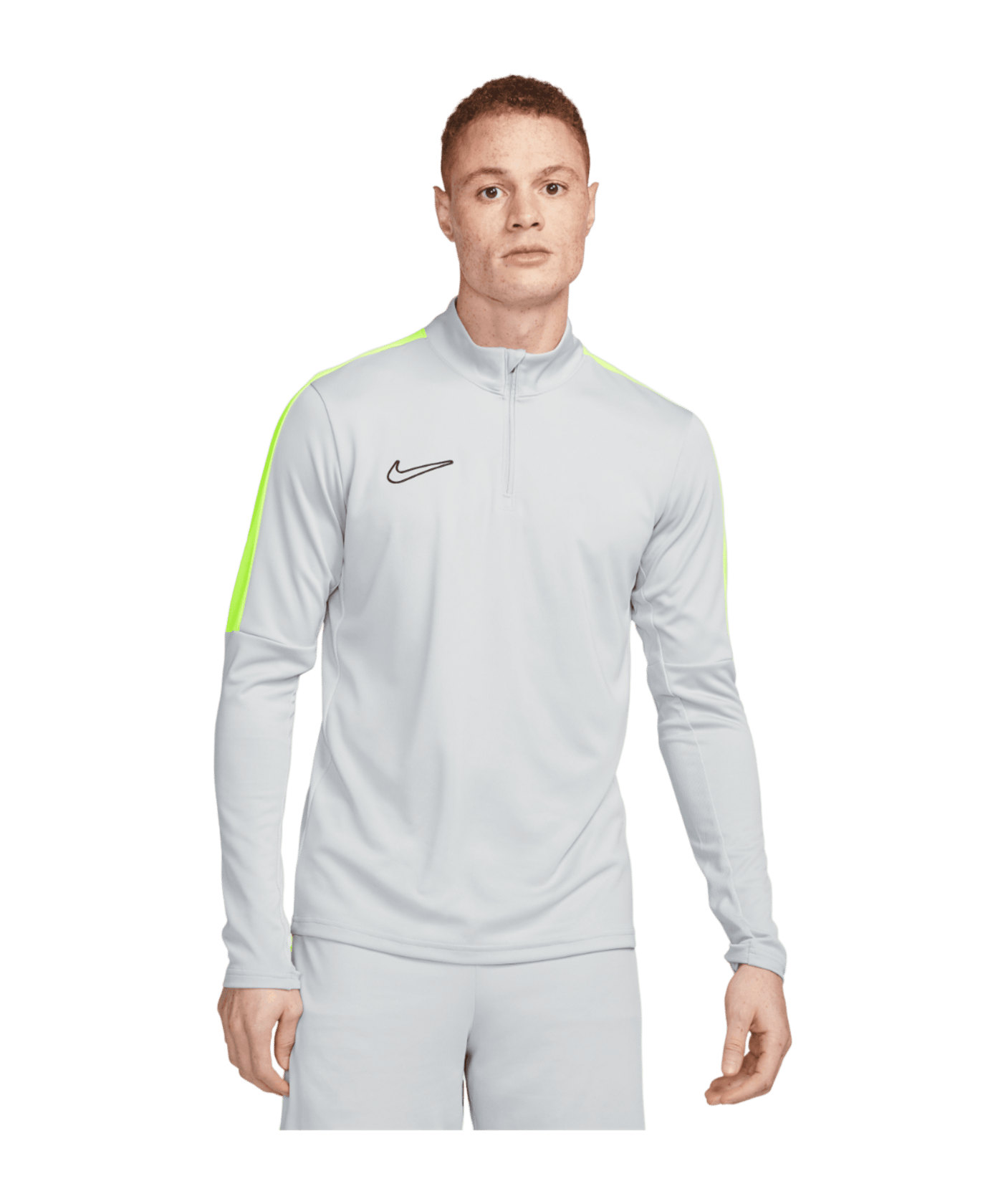 Nike Academy Drill Top Silber F007 | Fussballtextilien | Teamsport