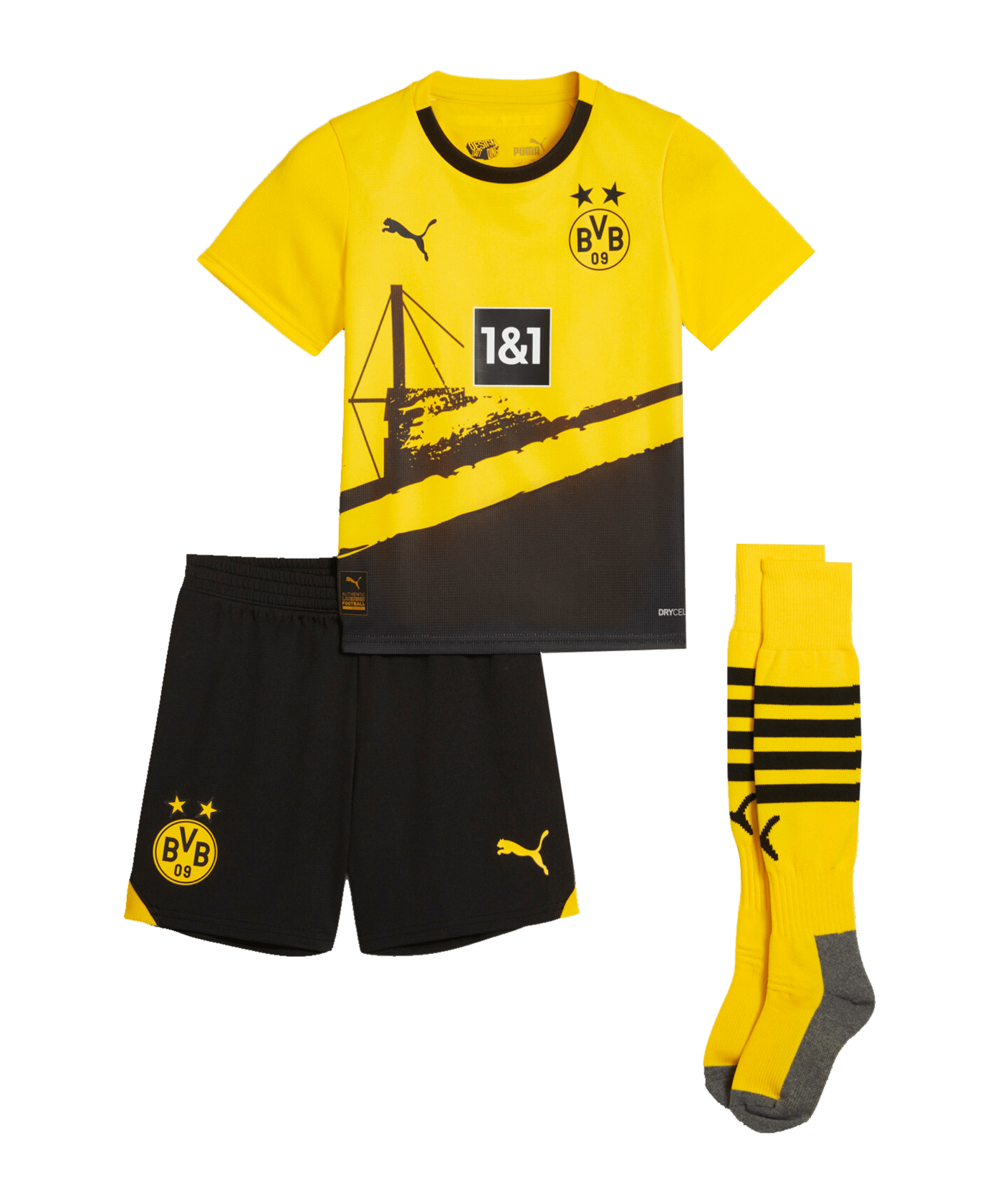 PUMA BVB Dortmund Minikit Home 2023/2024 Gelb F01 | Fan-Shop | Replica