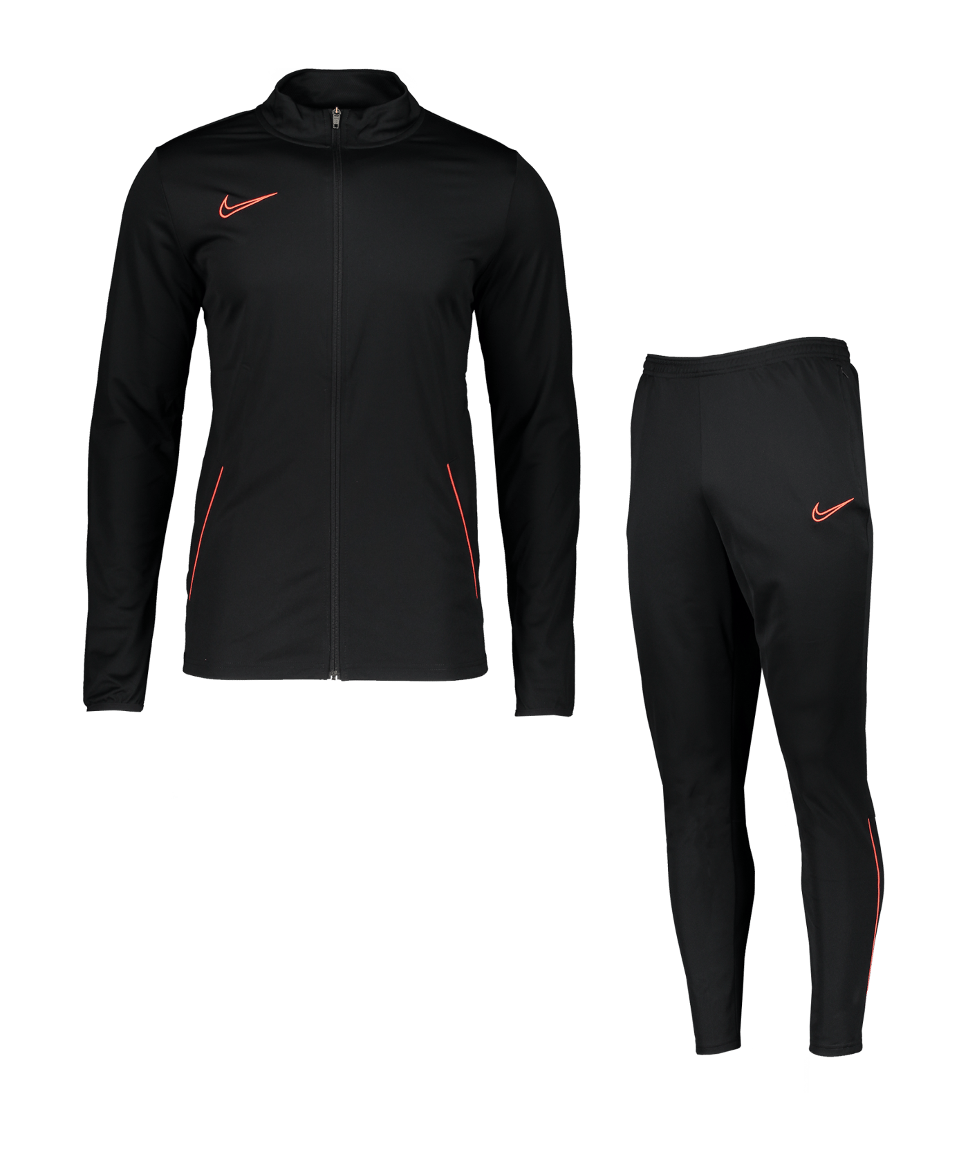 Nike Academy 21 Trainingsanzug Schwarz Rot F015 | Teamsport | Anzüge