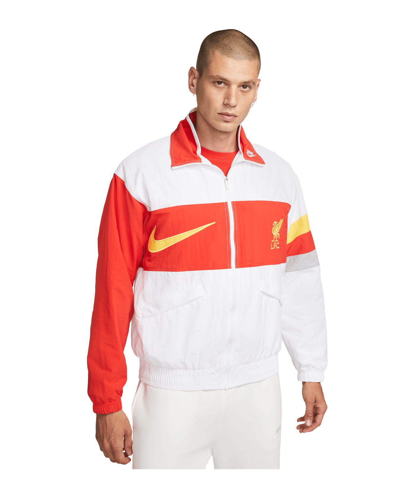 Nike FC Liverpool I96 Veste tissée blanche F100 | Boutique de fans ...