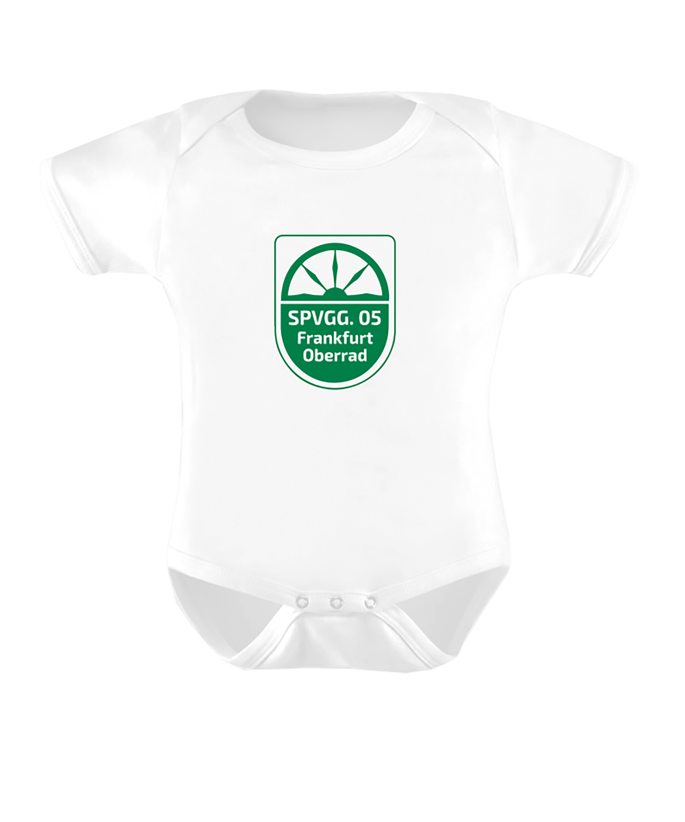 Spvgg 05 Oberrad Baby Strampler Wappen Weiss | Fan-Shop | Verein