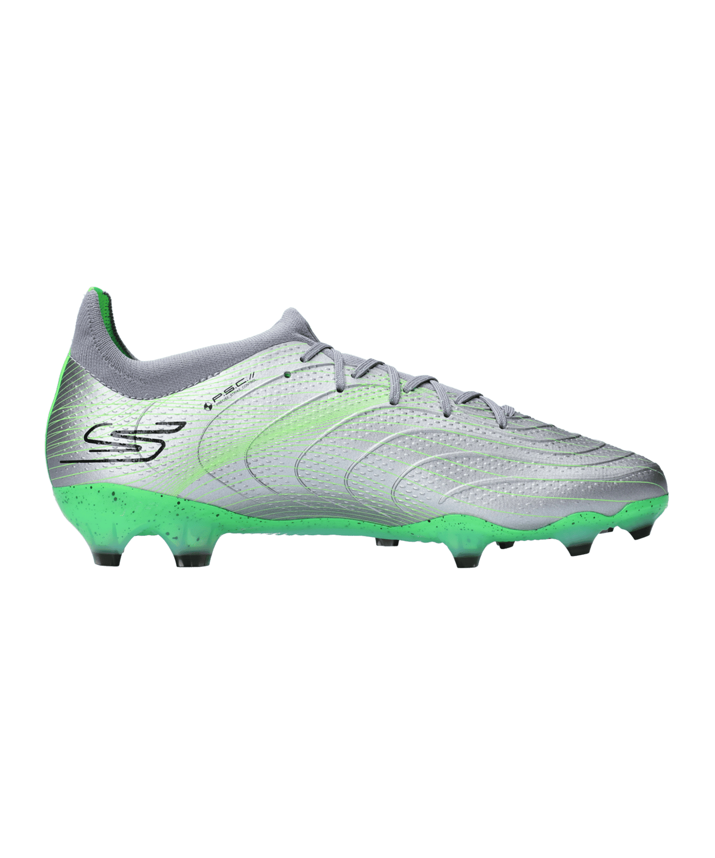 Skechers SKX 01 Low FG Laser-Comfort Silber FSLLM | Fussballschuh | Nocken