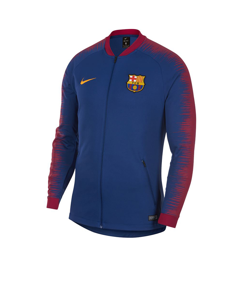 Nike FC Barcelona Veste d'hymne Jacke Blau F456 | Fan-Shop | Réplique