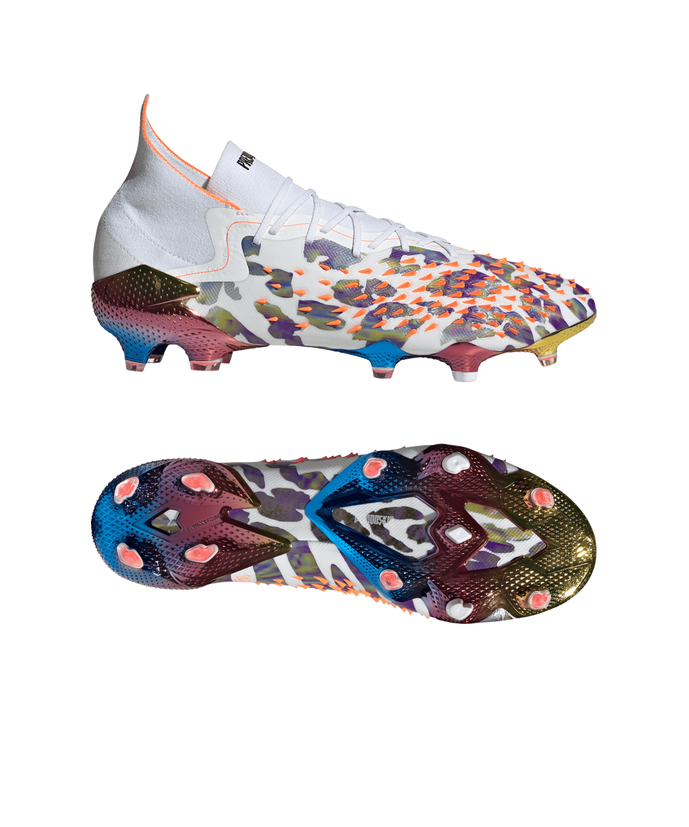 adidas Predator Freak.1 FG Pogba x Stella McCartney Blanc Violet Orange ...