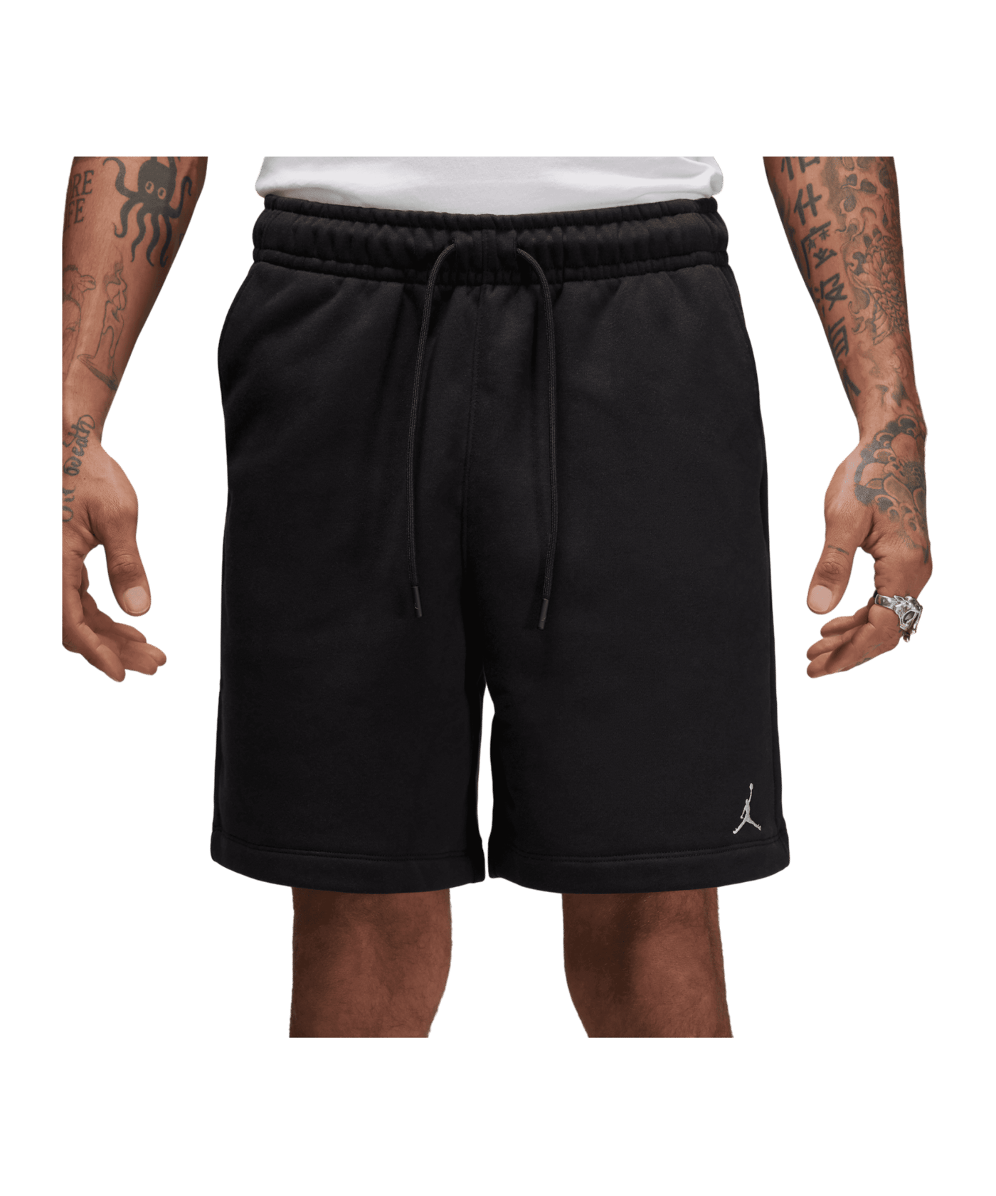 Jordan Essentials Fleece Shorts noir blanc F010 | Lifestyle