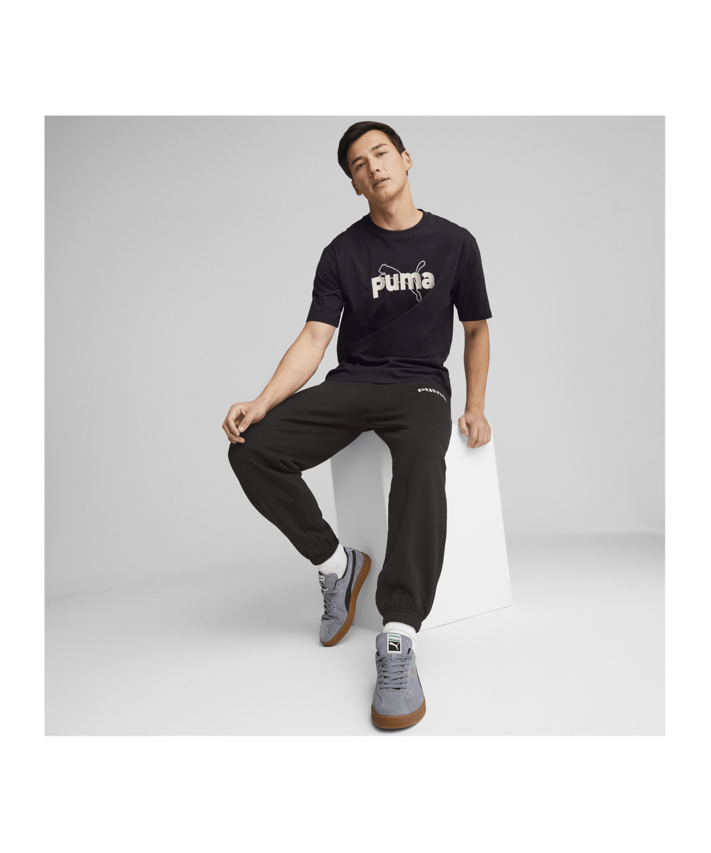 PUMA TEAM Graphic T-Shirt Schwarz F01 | Lifestyle | Freizeit Bekleidung