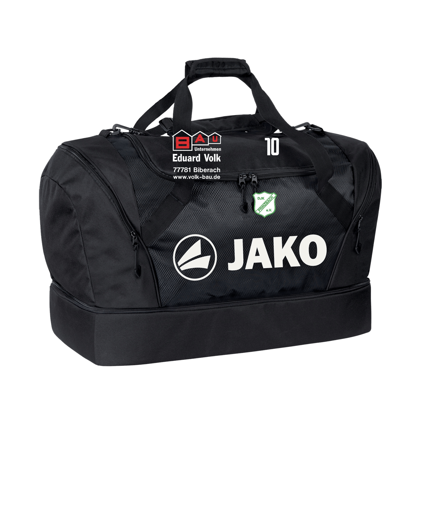 JAKO Sporttasche mit Bodenfach Senior Schwarz F08 | Equipment | Tasche