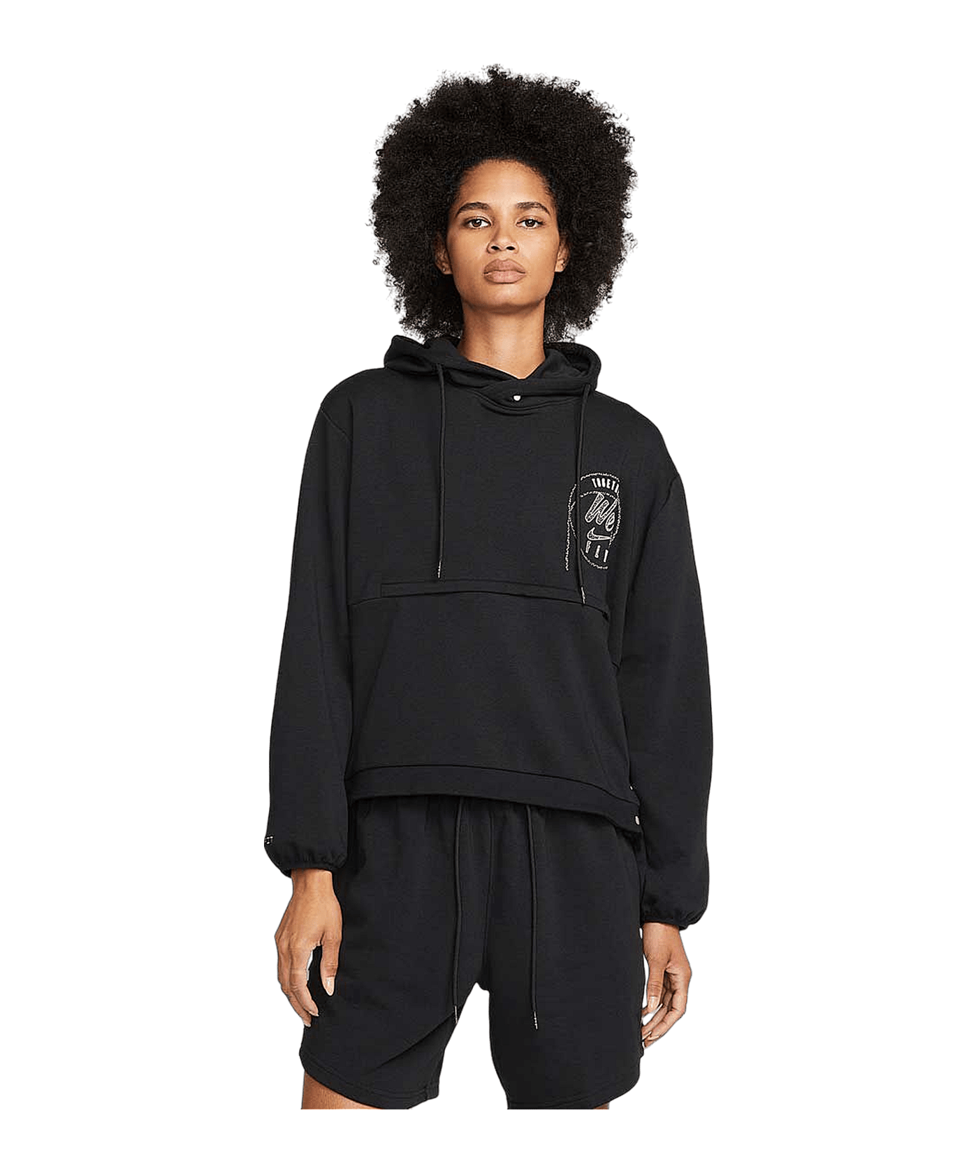 Nike Premium Sweat à capuche femmes noir blanc F010 | Lifestyle
