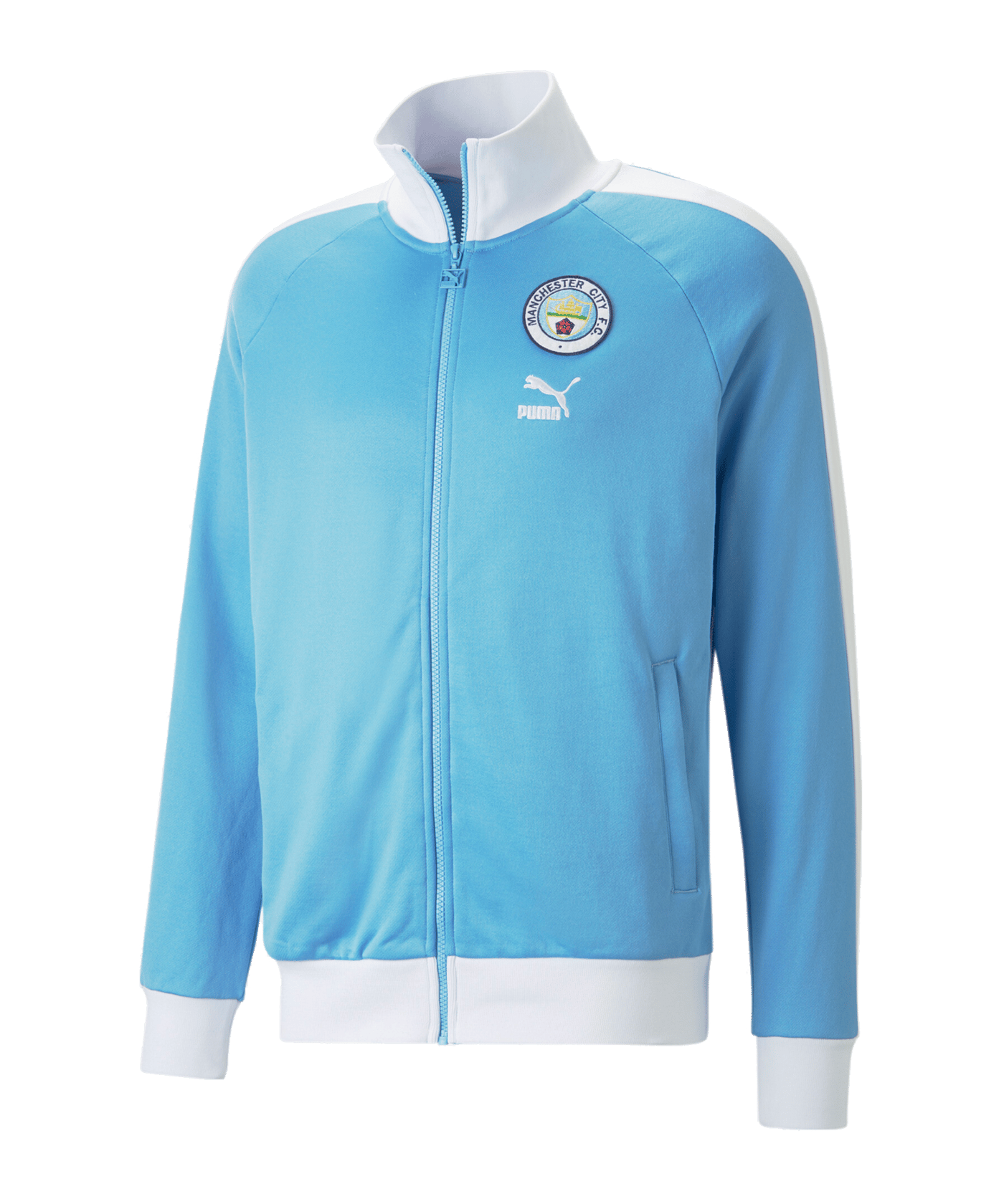 PUMA Manchester City FtblHeritage T7 Veste d'entraînement Bleu F01 ...