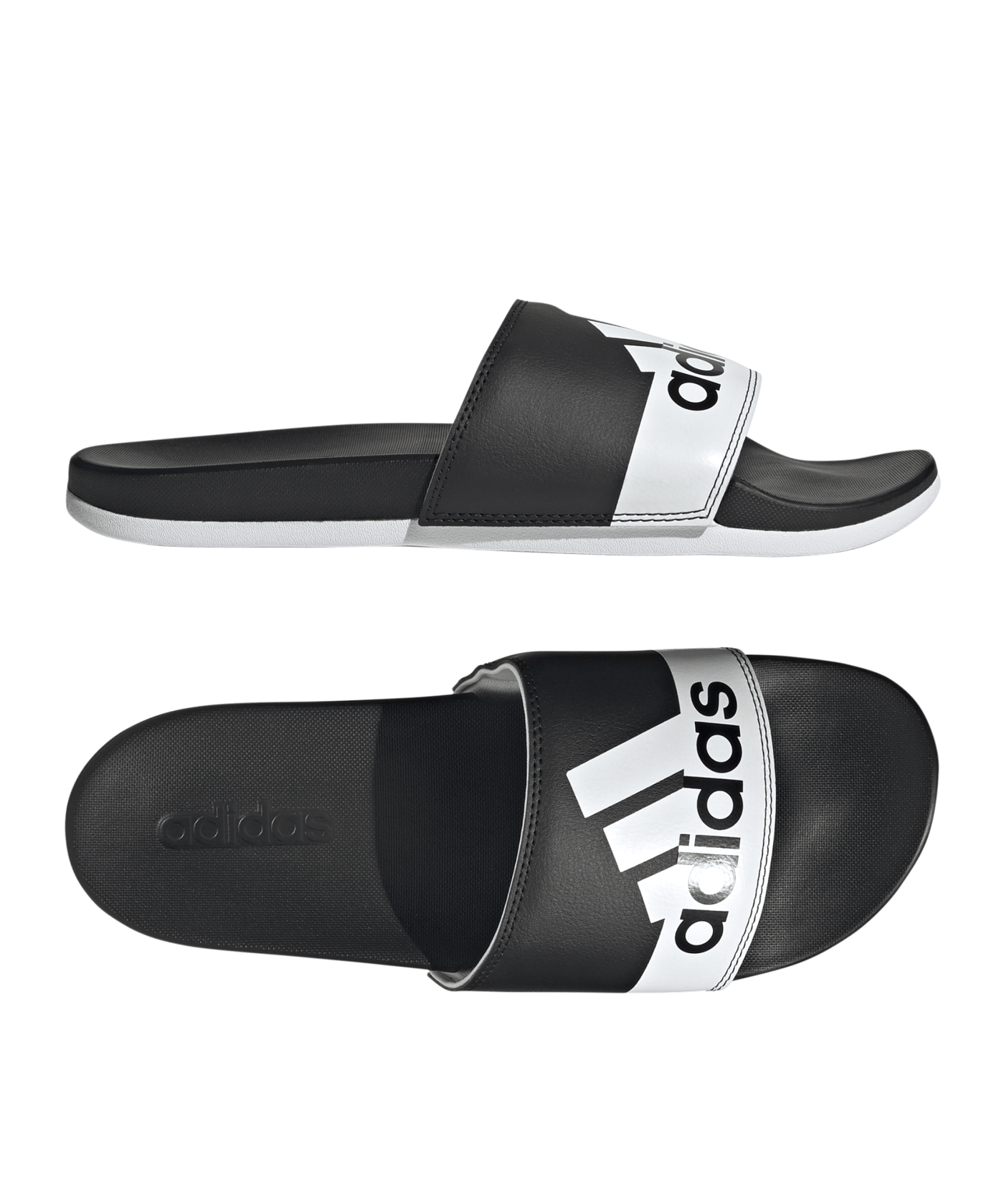 adidas Adilette Comfort Noir Blanc | Équipement | Sandales de bain