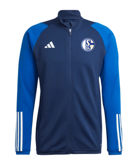 adidas FC Schalke 04 Präsentationsjacke Dunkelblau | Fan-Shop | Replica