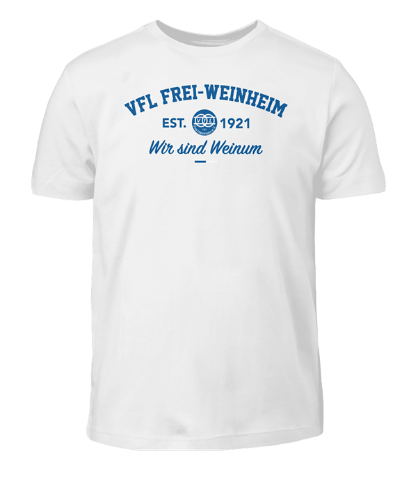 VfL Frei-Weinheim T Shirt Slogan Kids Weiss | Fan-Shop | Verein