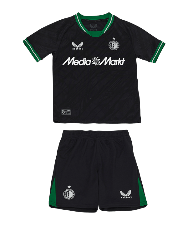 Castore Feyenoord Rotterdam Minikit Uit 2024/2025 kids zwart F010 | Fan ...