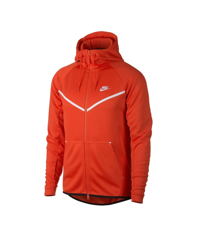 Nike Windrunner Kapuzenjacke Orange Weiss F891 | Tech Pack ...