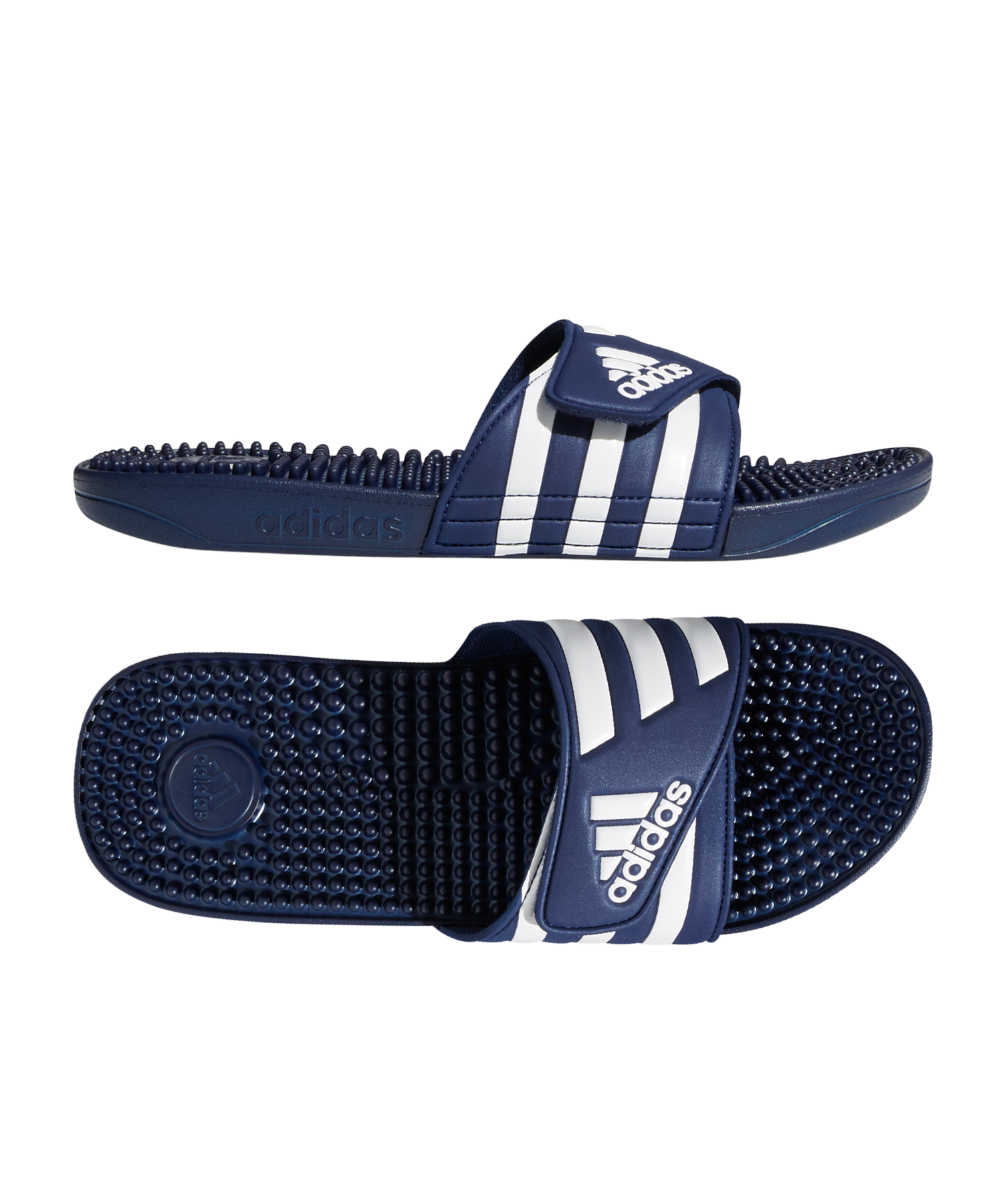 adidas Adissage Badelatsche Blau Weiss | Equipment | Badelatschen