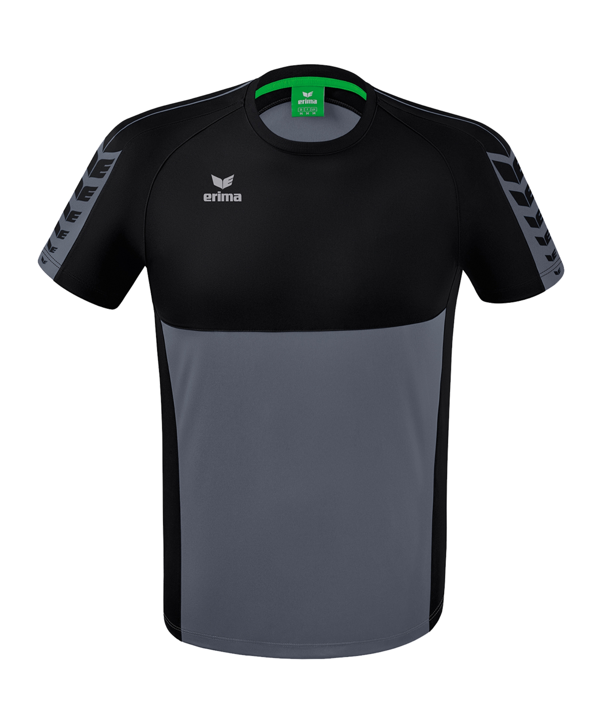 Erima Six Wings T-Shirt Grau Schwarz | Teamsport | T-Shirts ...